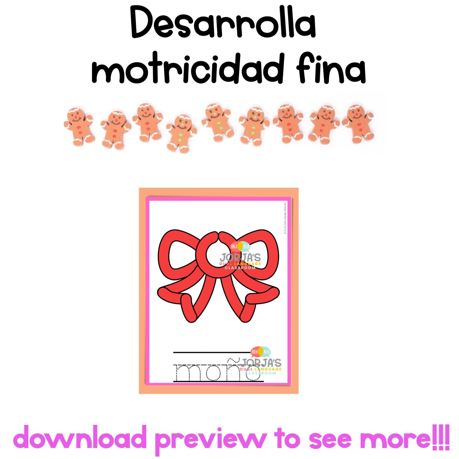 Motricidad fina Plastilina Navidad Christmas in Spanish Play Dough Mats ...