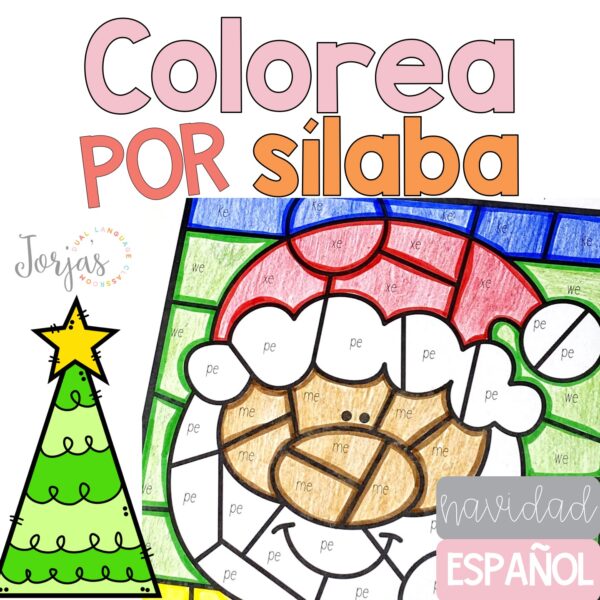 Navidad Silabas con e en español Actividades de Navidad Christmas in ...