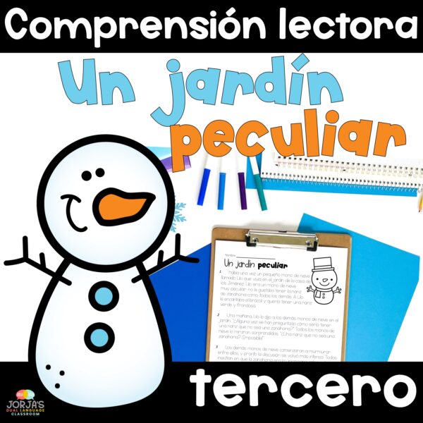 Un jardín peculiar Comprensión lectora tercer grado Volver a contar una ...