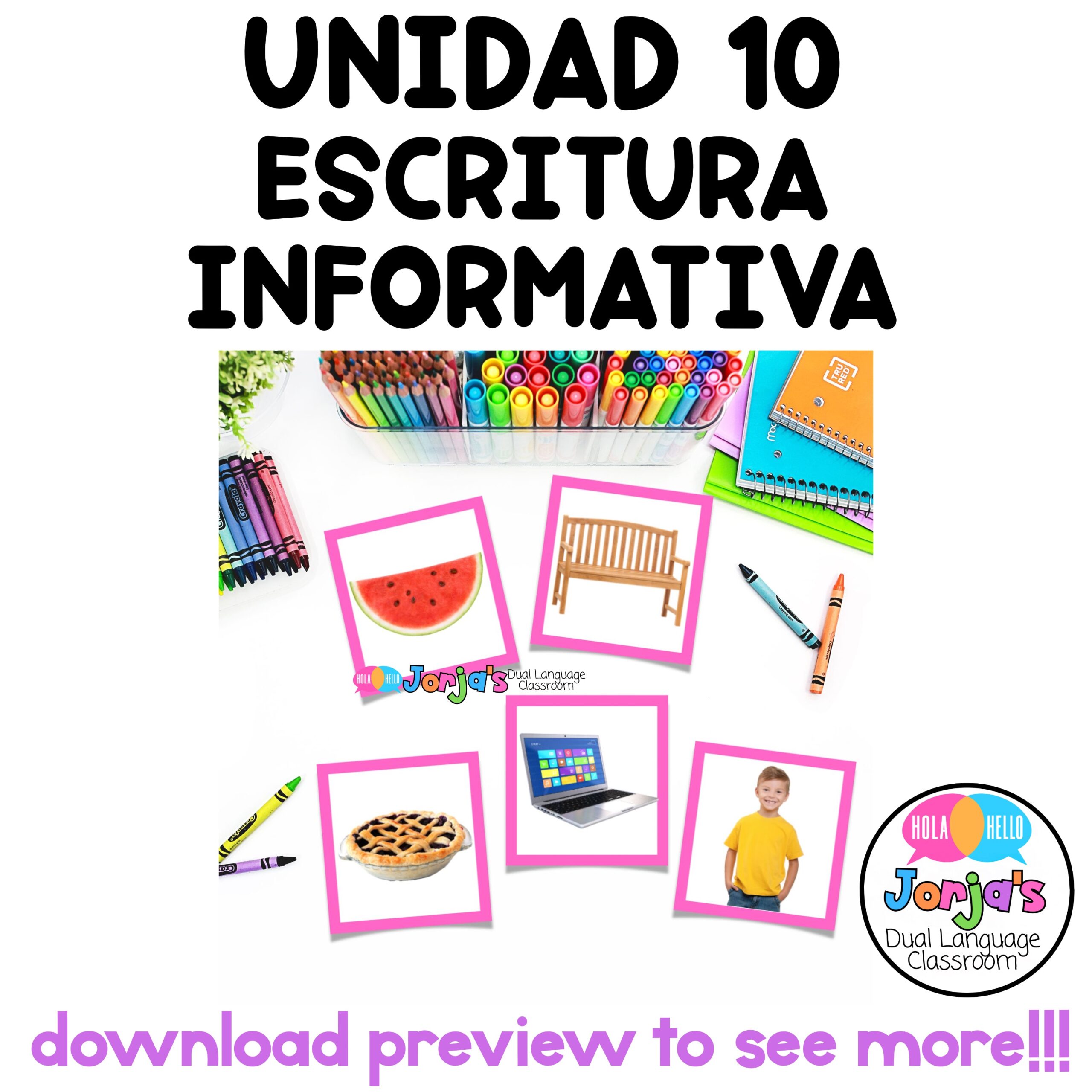 Todos escribimos UNIDAD 10 Escritura informativa Kinder in Spanish ...