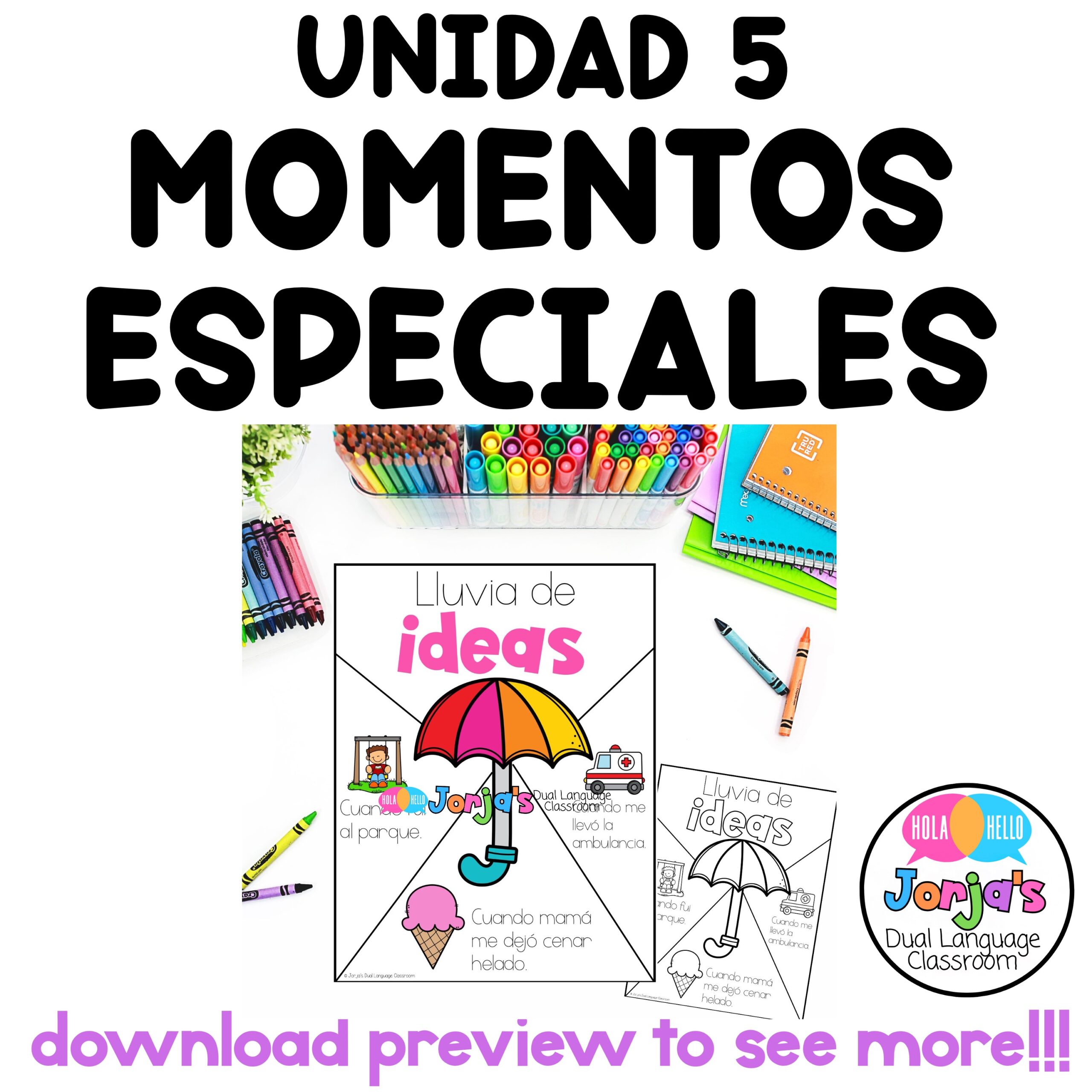 Todos escribimos Unidad 5 Momentos especiales Writing Curriculum in ...