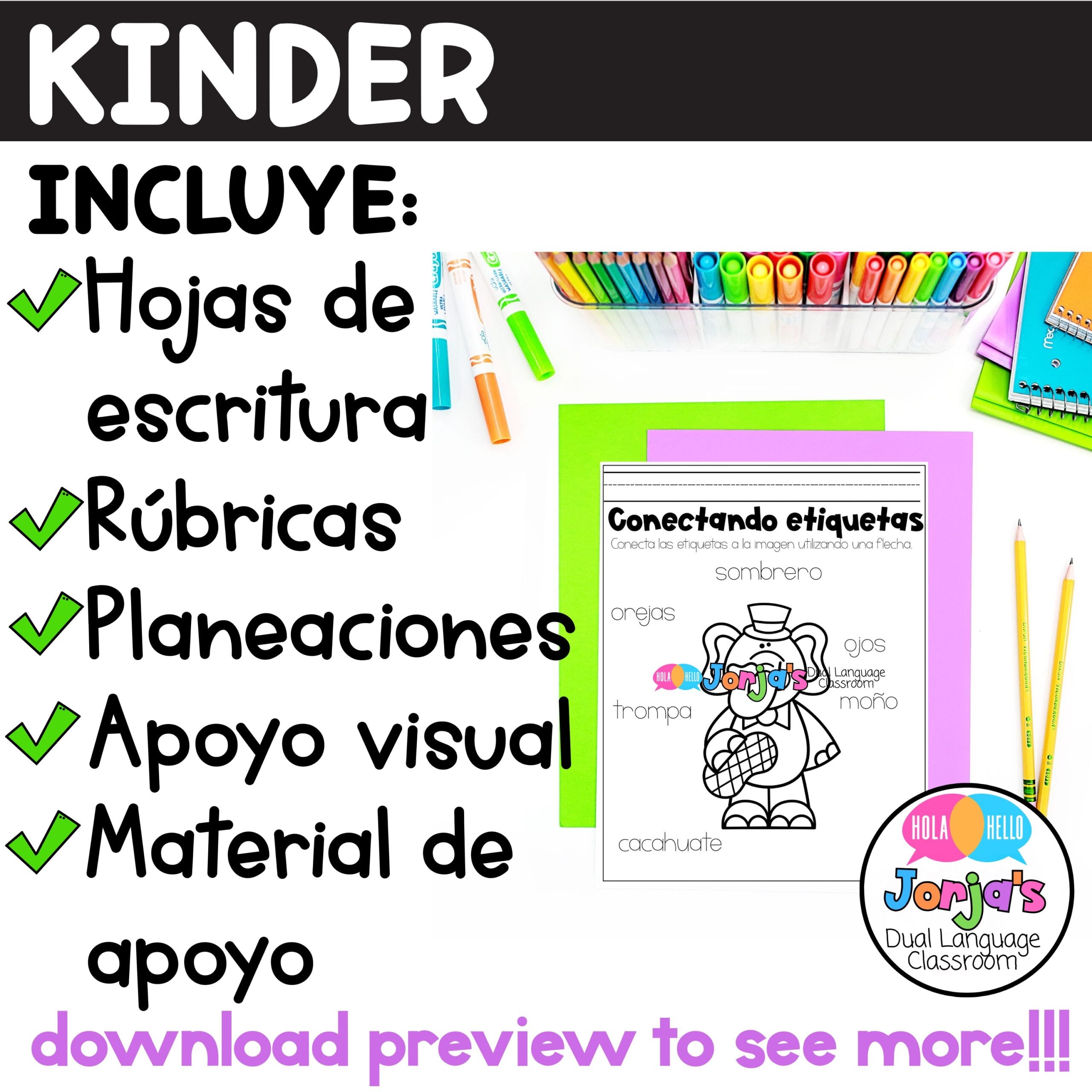 Todos escribimos UNIDAD 3 Etiquetamos Escritura en español Kinder ...