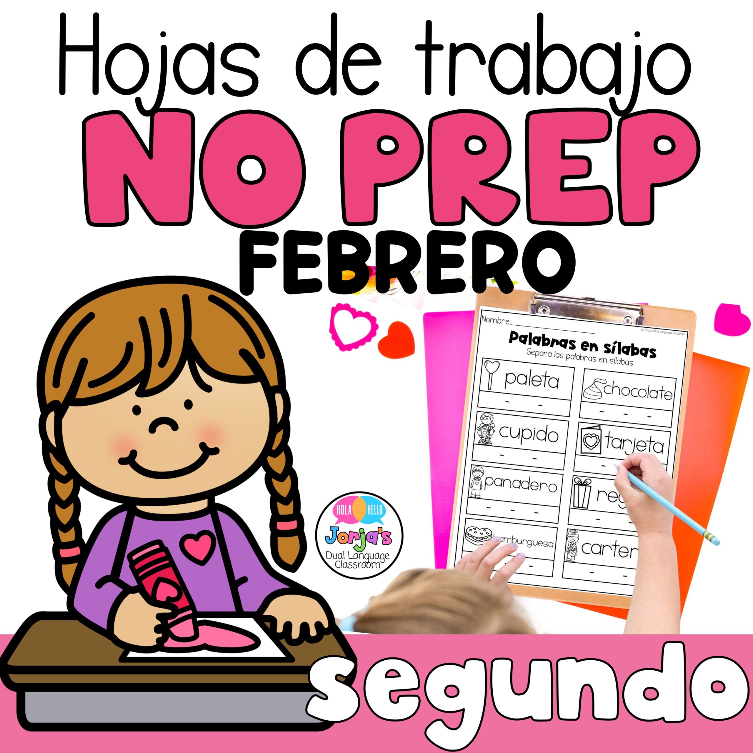 Hojas de trabajo Segundo Grado Febrero No Prep - Jorja's Dual Language ...