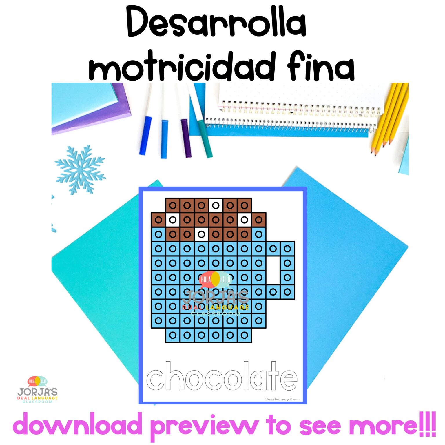 Motricidad fina Construye con bloques Actividades invierno Winter in ...