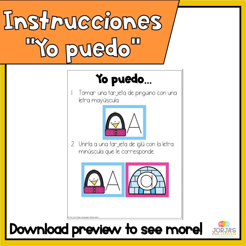Kinder Literacy Centers Spanish January Centros de lectura enero ...