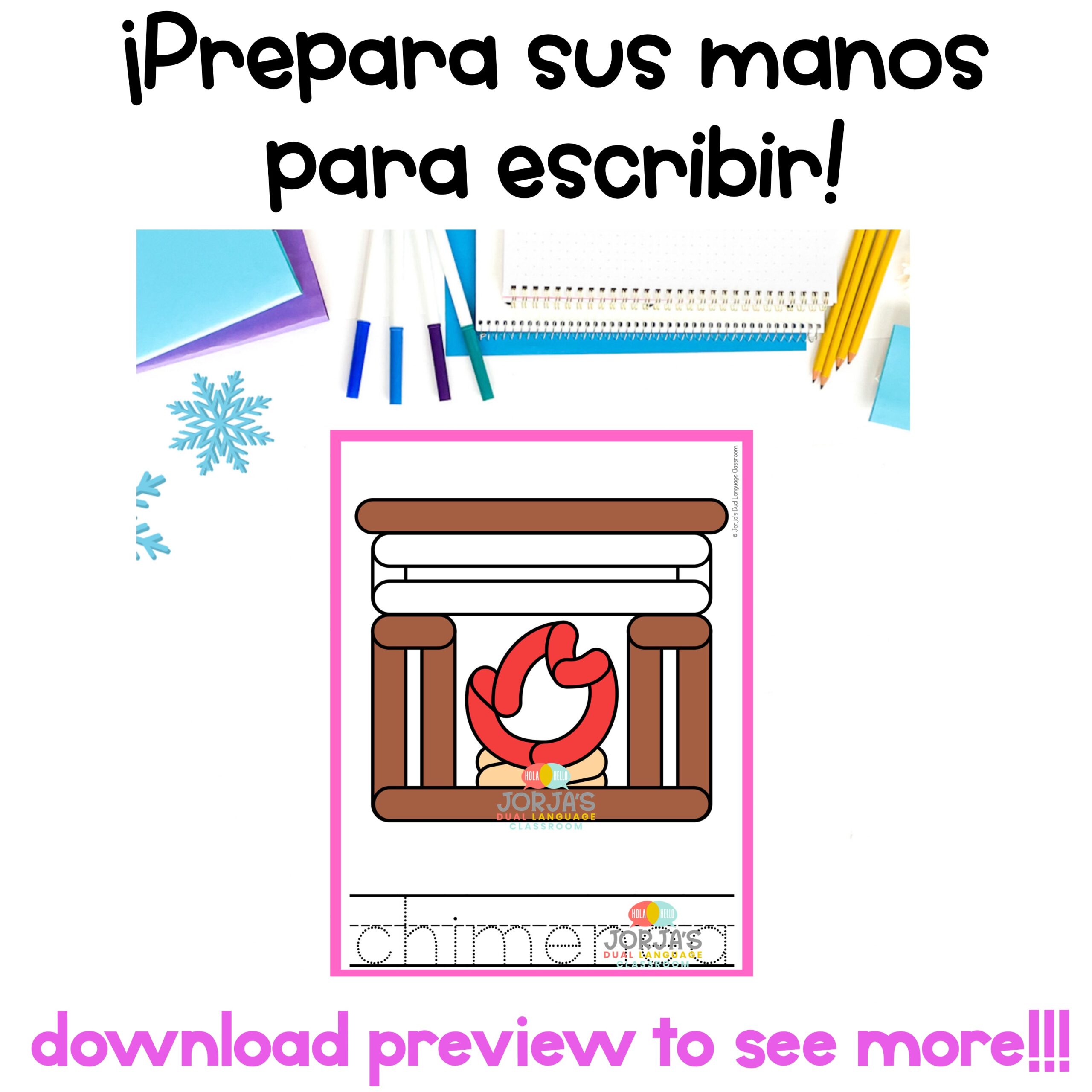 Motricidad fina Plastilina invierno Winter in Spanish Play Dough Mats ...