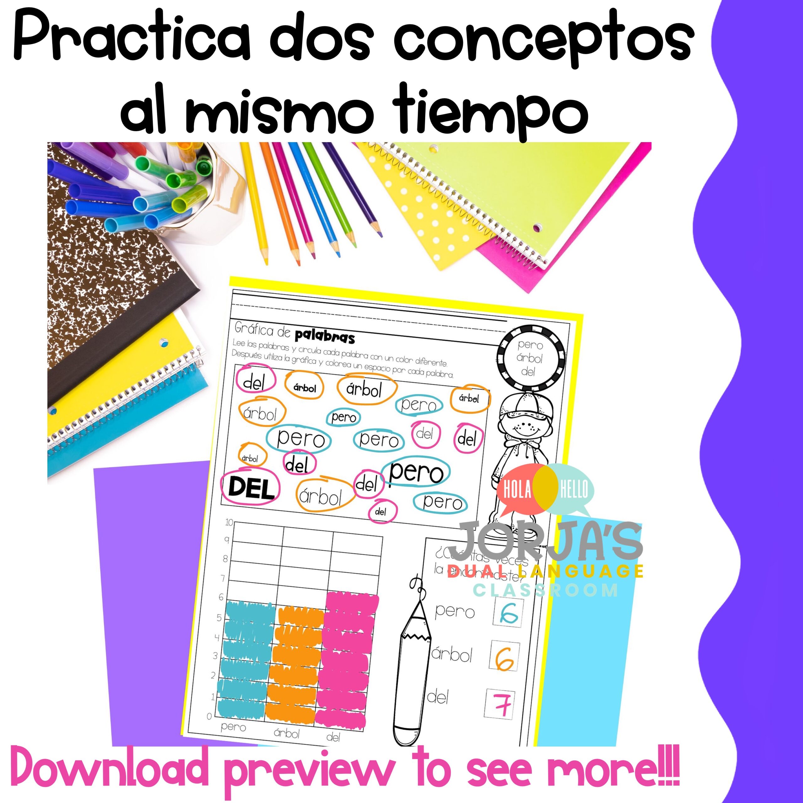 Palabras de Uso Frecuente en español Gráficas Sight Words in Spanish ...