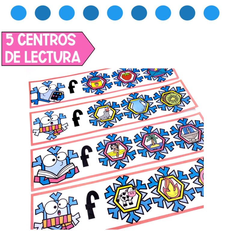 Centros de lectura y matemáticas PRE-K invierno Actividades Hojas de ...