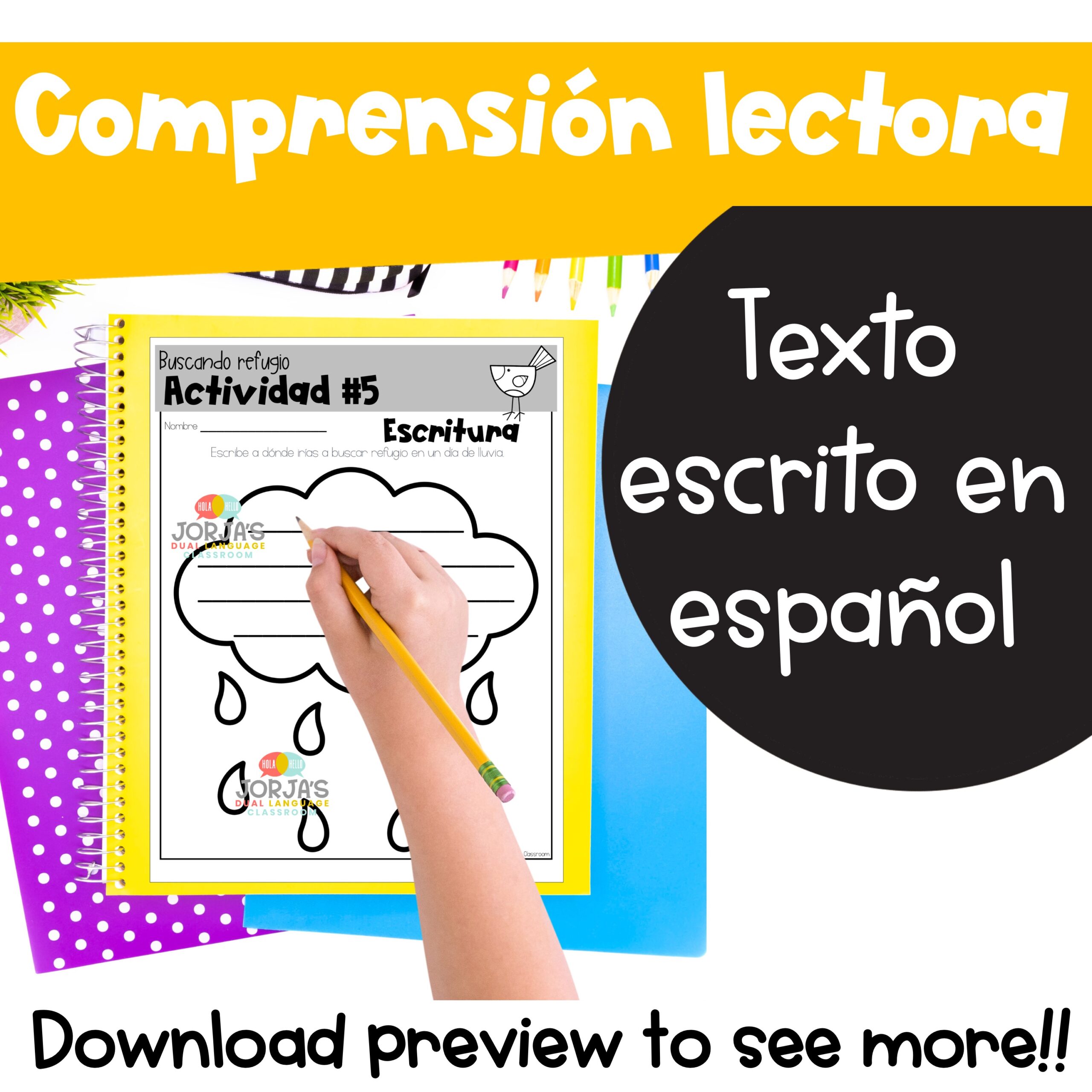 Poema Buscando refugio Poetry in Spanish 3rd grade Reading - Jorja's ...