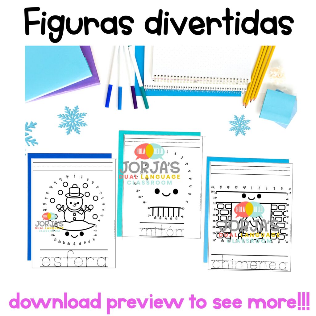 Motricidad fina Conecta los puntos Ejercicios invierno Winter in ...