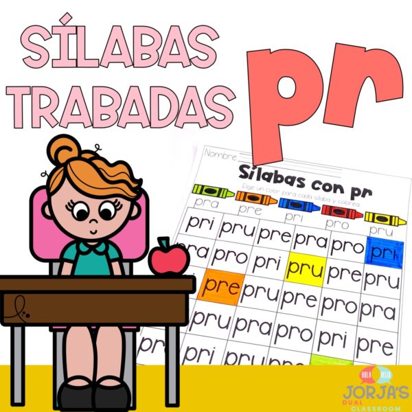 Sílabas trabadas PR Hojas de trabajo y Actividades - Jorja's Dual ...