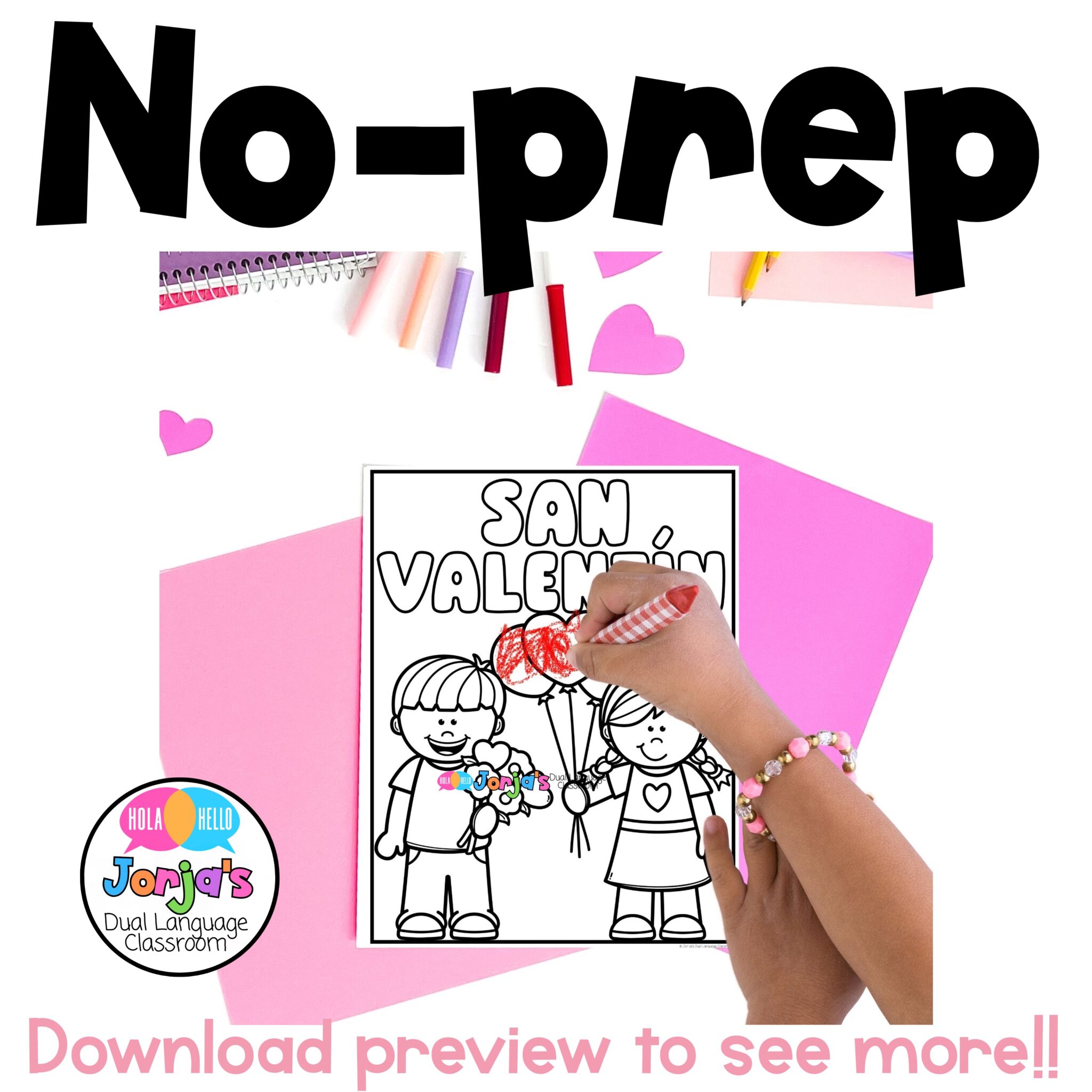 San Valentin Hojas para colorear Valentines Coloring Pages Español ...