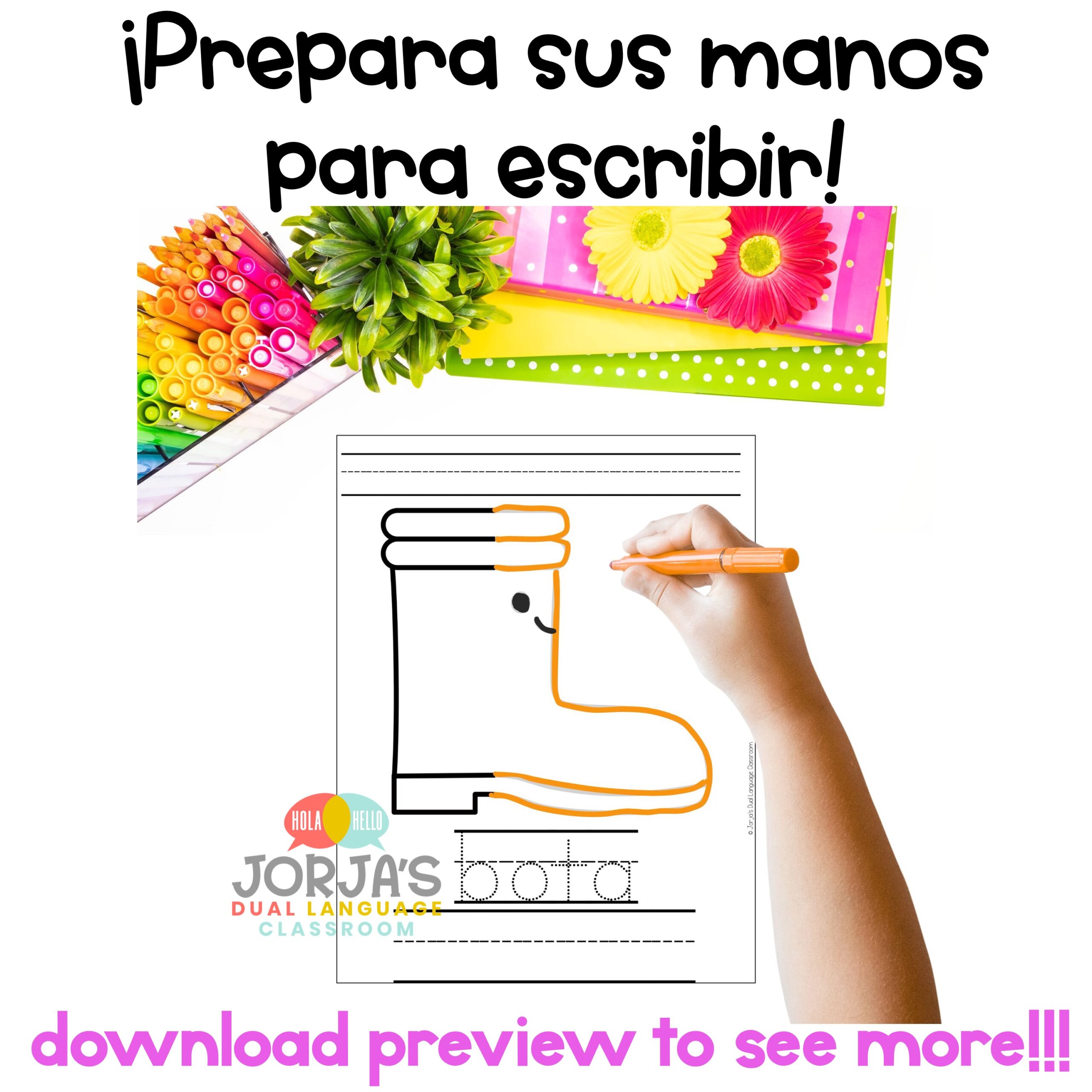 Motricidad fina Completa la figura Actividades de Primavera en español ...