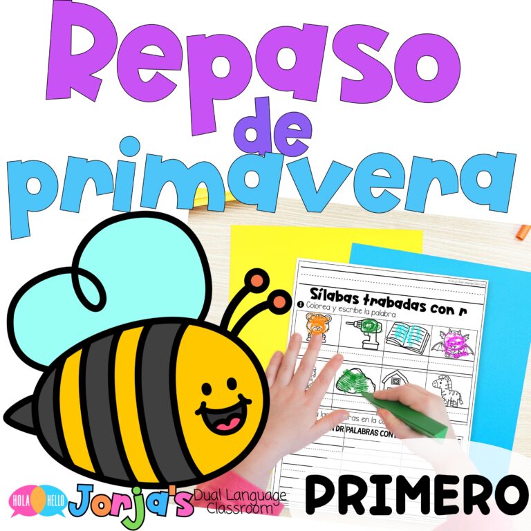 Repaso de primavera PRIMER GRADO Spring Review First Grade in Spanish ...